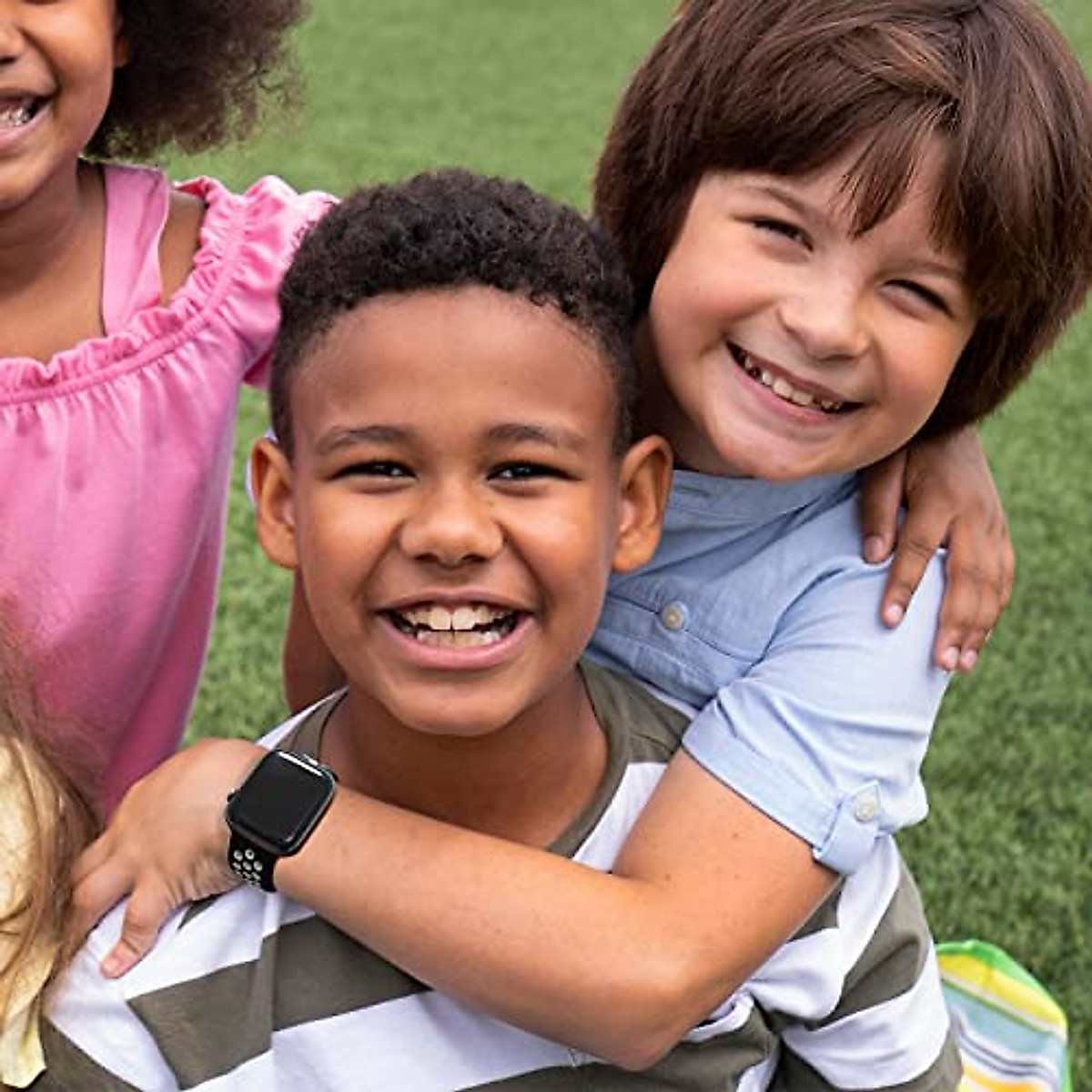 POPIGROUND Compatible with Kids Apple Watch Band 38mm 40mm 41mm for Boys Girls, Breathable Soft Silicone Sport Wrist Strap Compatible with iWatch Series 8/7/6/5/4/3/2/1/SE