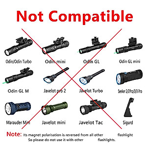 Clolasa MCC S Magnetic Charger Only Compatible with 0light Baldr S, Baldr S BL, Baldr Mini, Baldr RL Mini, PL Mini and PL-Mini 2, Replacement Charging Cable for Flash Light, 3.3 FT/1M