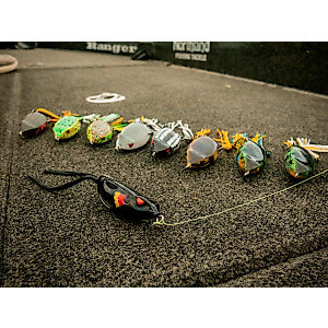 Northland Fishing Tackle Reed Runner Weedless Hollow Body Topwater Walking Frog for Bass Fishing, Mousey, 1.75" Length