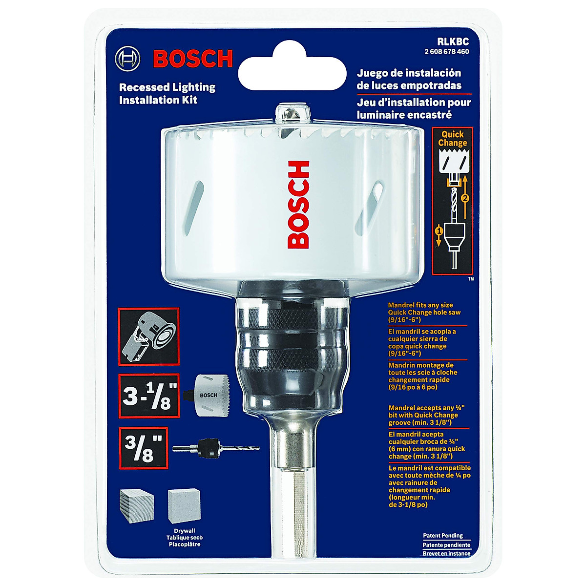 Bosch RLKBC 3-1/8 In. Recessed Lighting Installation Kit