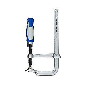 Capri Tools CP11000 8-Inch All Steel Bar Clamp with Foldable Ergonomic Handle, 4-Inch Throat Depth, 922 lb Clamping Force