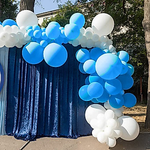 Royal Blue Balloons 18 12 5 Inch, 85pcs Royal Blue Balloon Garland Arch Kit Different Sizes Latex Birthday Party Balloons Baby Shower Graduation Decorations Gender Reveal Balloons