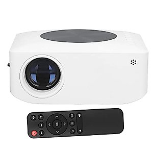 Mini Projector, 200in Large Screen Movie Projector 1080P HD Projector Outdoor Projector Home Portable Outdoor Projector Support 200" projection, For DVD, Gaming Consoles, Tablets,(Mini Projector )