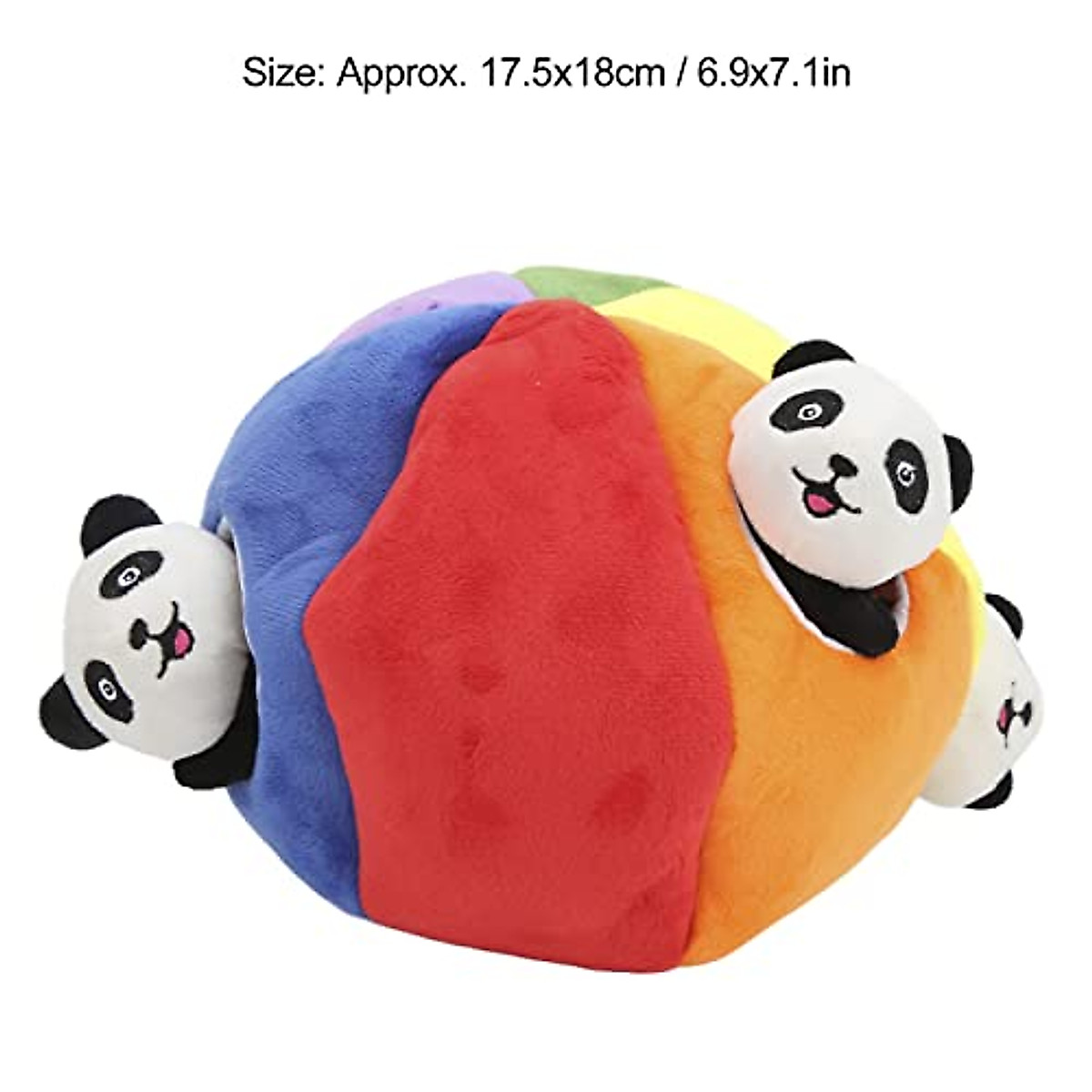 CHICIRIS Hide and Seek Plush Dog Toy, Multiple Colors Squeaky Hide and Seek Activity Plush Toy Exquisite Workmanship for Dogs