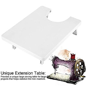 Maxmartt Sewing Machine Extension Table, ABS Plastic Mini Sewing Machine Extension Table Extension Board 10 * 8 * 0.5 Inch Plastic Extension Table for Household Sewing Machine Universal
