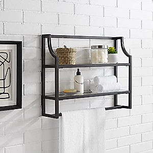 Crosley Furniture Aimee Wall Shelf, Oil Rubbed Bronze