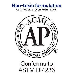 Avery Glue Stick White, 1.27 oz., Washable, Nontoxic, Permanent Glue, 1 Glue Stic (00191)