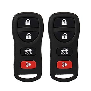 Pilida Keyless Entry Remote Control: Car Key Fob Compatible with Infiniti Nissan Altima Armada Maxima Quest Sentra 350Z| EX35 FX35 FX45 I35 G35 QX56 Replacement for KBRASTU15 (2 Pack)