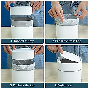 Business King Mini Trash Can with Lid 2 pcs & Trash Bag 360 pcs
