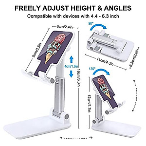 Helloween Icecream Cell Phone Stand Foldable Tablet Holder Adjustable Cradle Desktop Accessories for Desk