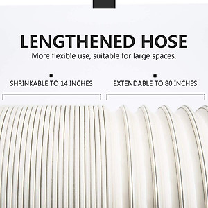 Air Conditioner Hose, Portable Exhaust Vent Hose with 5.9" Diameter, Counterclockwise AC Hose Length up to 80"