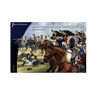 Napoleonic Wars Plastic Toy Soldiers Kit 28mm French Napoleonic Heavy Cavalry 1812-15 14 Mounted Model Figures Wargaming Set