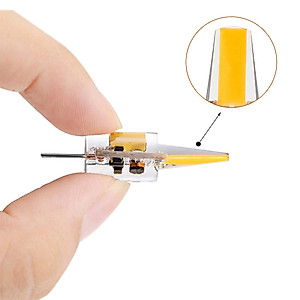 DA DANG JIA 4pcs G4 Light Bulbs 1.5W AC/DC 12V 10W-30W T3 Halogen Bulb Replacement Landscape Bulbs Warm White 2700K, Dimmable, JC G4 Bi Pin Bulb