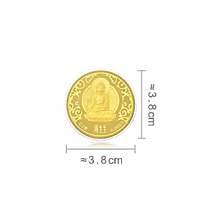 CHOW SANG SANG 999.9 24K Solid Gold Ingot The Medicine Buddha Cultural Blessings Gift 91818D