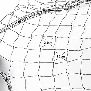 YOKMO Cat Balcony Rail Net Cat Anti-Fall Netting Pet Balcony Mesh Fence Net Dog Fence Nets Black Nylon Pets Anti-Fall Mesh Fence, 10 x 20ft