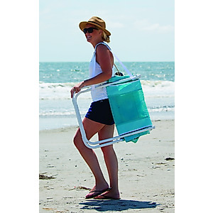 Rio Beach Portable Compact Fold Breeze Beach Sling Chair, Teal