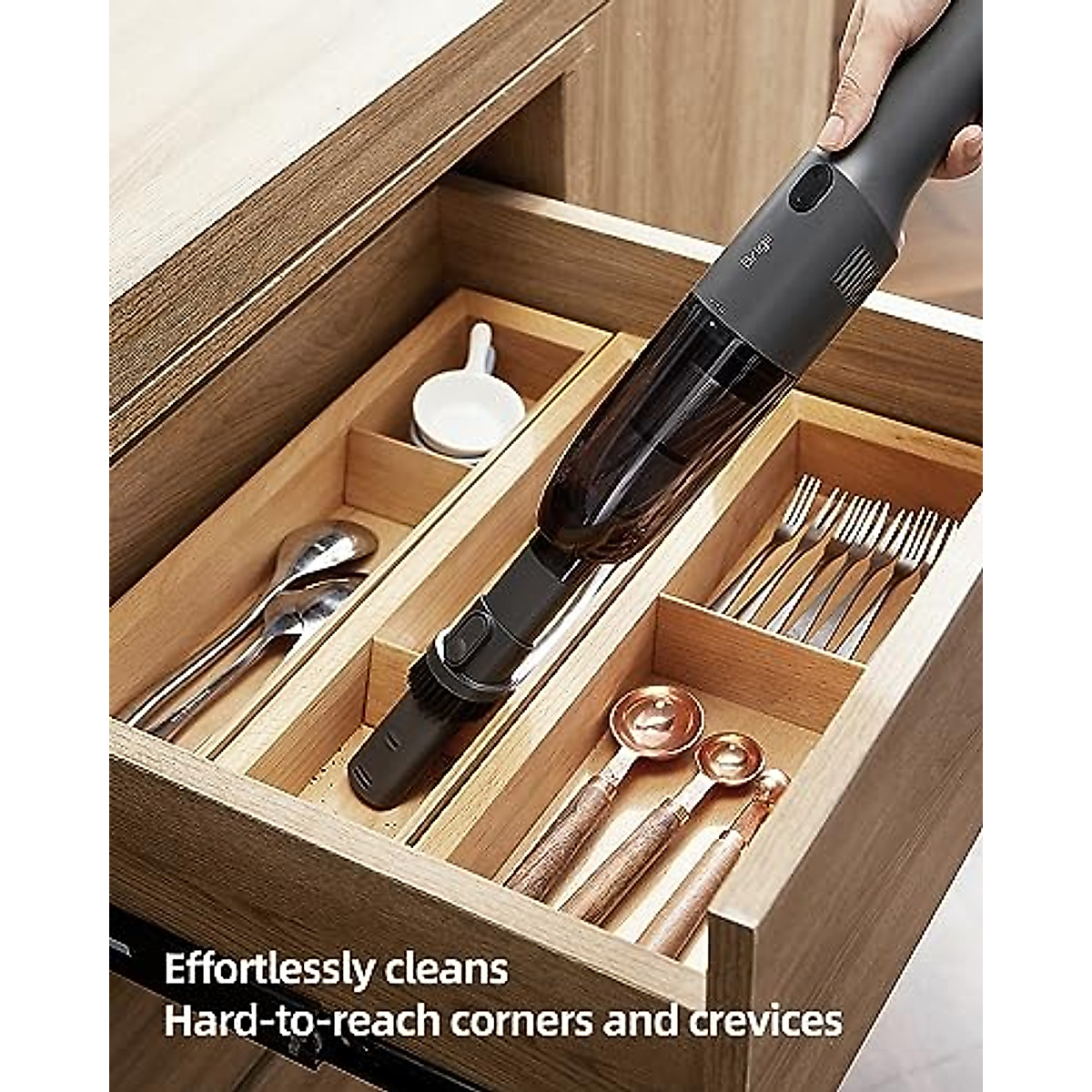 Brigii Crevice Vacuum with BRUSHLESS DC Motor, Mini Vacuum, Cordless Handheld Vacuum Cleaner,Lightweight 0.83lbs, USB-C Rechargeable-MX20