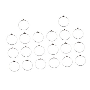 VILLCASE 3sets Long Lasting Copper Ear Clips DIY Earring Hooks for Women Girls Silver Handmade Jewelry 20pcs*3