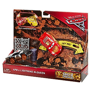 Disney Cars Toys 1:55th Bumper Basher, 2 Pack