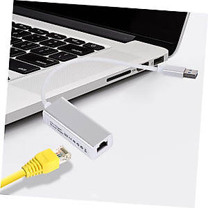 UKCOCO 1pc Network Adapter Micro USB Hub Micro USB Splitter USB Hubs USB Adapter Computer Adapter Splitter USB Hub for Computer Usb3.0 to Adapter Wired Aluminum Alloy Receiver