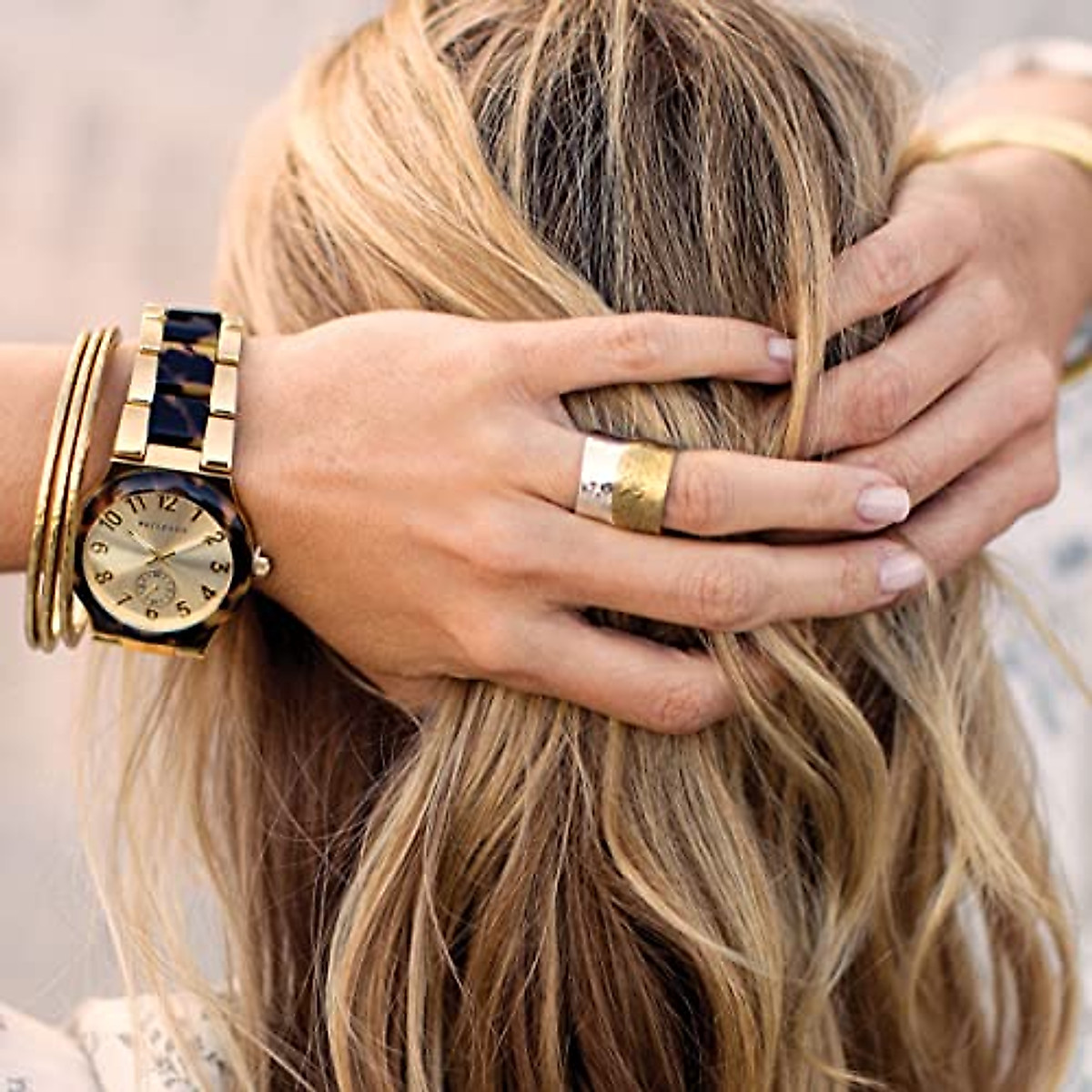 Silpada 'Rain or Shine' Textured Ring in Sterling Silver and Brass, Size 9, Size 9