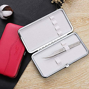 Small Tweezers Case for Eyelash Extensions Individual Makeup Tools Storage Scissors Lash Brush and Tweezers Bag 9 Colors by Yelix (Pink Purple)