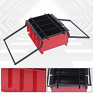 Newspaper Clumping Press, Brick Briquette Machine Paper Log Fire Free Eco Recycle Newspaper Fuel Block for Heating Fire Stove Home Tool for Indoor Outdoor Home Garden Newspaper (Red)