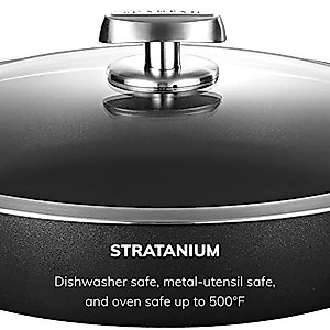 SCANPAN Pro IQ 4.25 qt Chef Pan with Lid - Easy-to-Use Nonstick Cookware - Dishwasher, Metal Utensil & Oven Safe - Made by Hand in Denmark