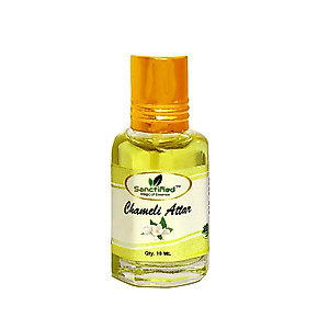 SANCTIFIED Chameli Ittar Perfume Natural Long Lasting Non-Alcoholic (10 Ml), Chameli Attar (Lovely Floral Scent)