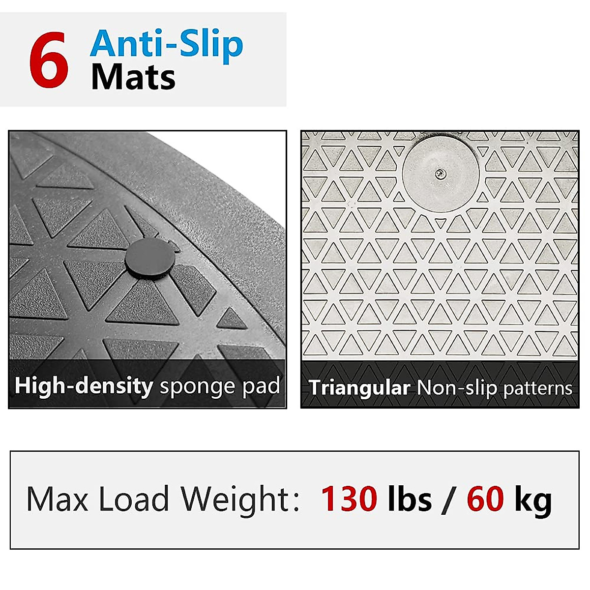 VOLCANOES CLUB Lazy Susan Turntable Organizer - 12 Inch Heavy Duty Rotating Swivel Stand with Steel Ball Bearings for Spice Cabinets, Flat Panel Monitor, TV, Painting, Display, Potted Plants (Black)