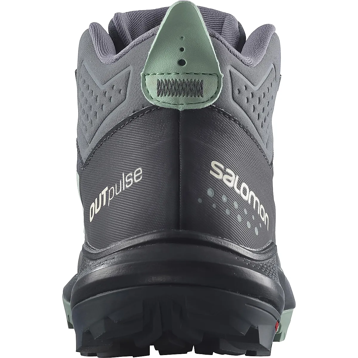 Salomon Women’s Outpulse Mid Gore-Tex, Waterproof Neutral Hiking Shoes - Ebony/Quiet Shade/Ebony - 10