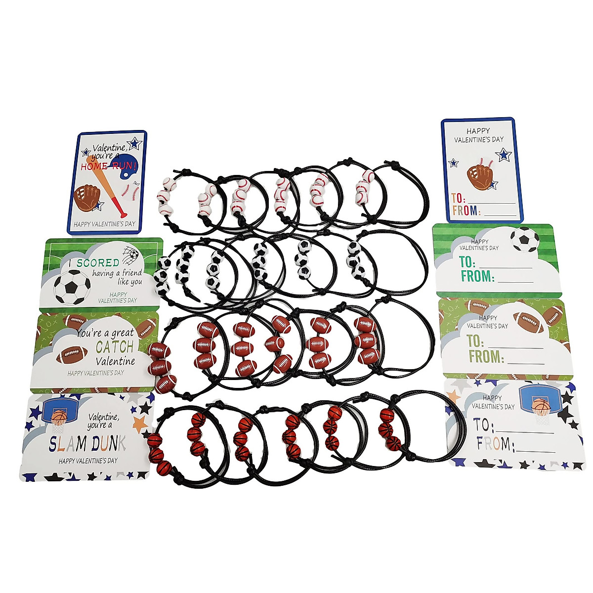 EXCELLANYARD Sports Cards for Kids 24 pcs Sports Party Favors Gift