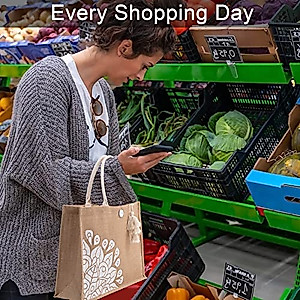 itgowisa Cute Beach Bag for Women Jute Tote Bag Large Straw Reusable Grocery Bag Trendy Handbag with Pouch and Tassel Eco Aesthetic Foldable Stay Upright Durable for Shopping Travel Summer beach Gift