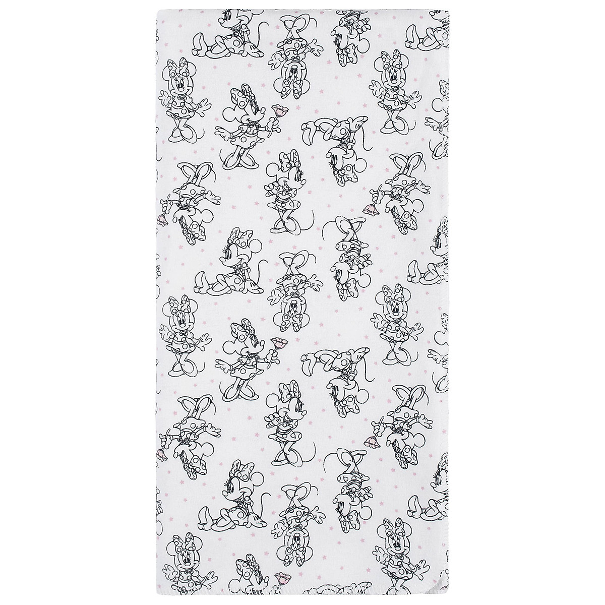 4-Pack Baby Girls Minnie Mouse Flannel Receiving Blankets