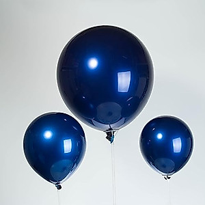 Kozee Navy Blue Double-Stuffed Balloons different sizes 63pcs18/10/5 inch Dark green balloon Garland kit For Wedding Birthday baby shower anniversary decorations