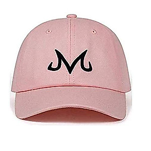 ZJ M Embroidered Dad Hat Majin Buu Dad Hat Snapback Cap Cotton Washed Baseball Cap for Men Women Hip Hop Dad Hat Golf caps (White)