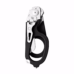 LEATHERMAN, Raptor Rescue Emergency Shears with Strap Cutter and Glass Breaker, Made in the USA, Black with Utility Holster