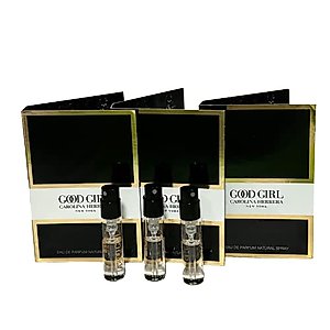 3 Carolina Herrera Good Girl Eau De Parfum 0.05 oz/1.5 ml Spray Sample Vial