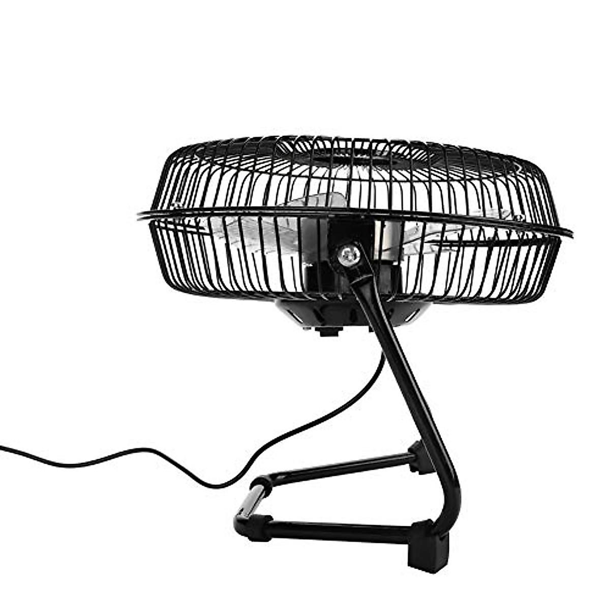 Iron USB Solar Panel Fan, 8 inch 5.2W 6V Cooling Fan + Solar Panel for Outdoor Traveling