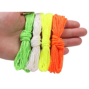 PENTA ANGEL 80 Yoyo String (10 Each - Florescent Lime Green, Yellow, Orange，Blue,Rose,Red,Black and White)