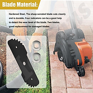 Haiouus 7-1/2" EB-007 Edge Hog Heavy-Duty Edger Replacement Blades, Compatible with Black & Decker, Fits Model LE750, LE710, LE760, for Black-Decker Edger Blade (2)