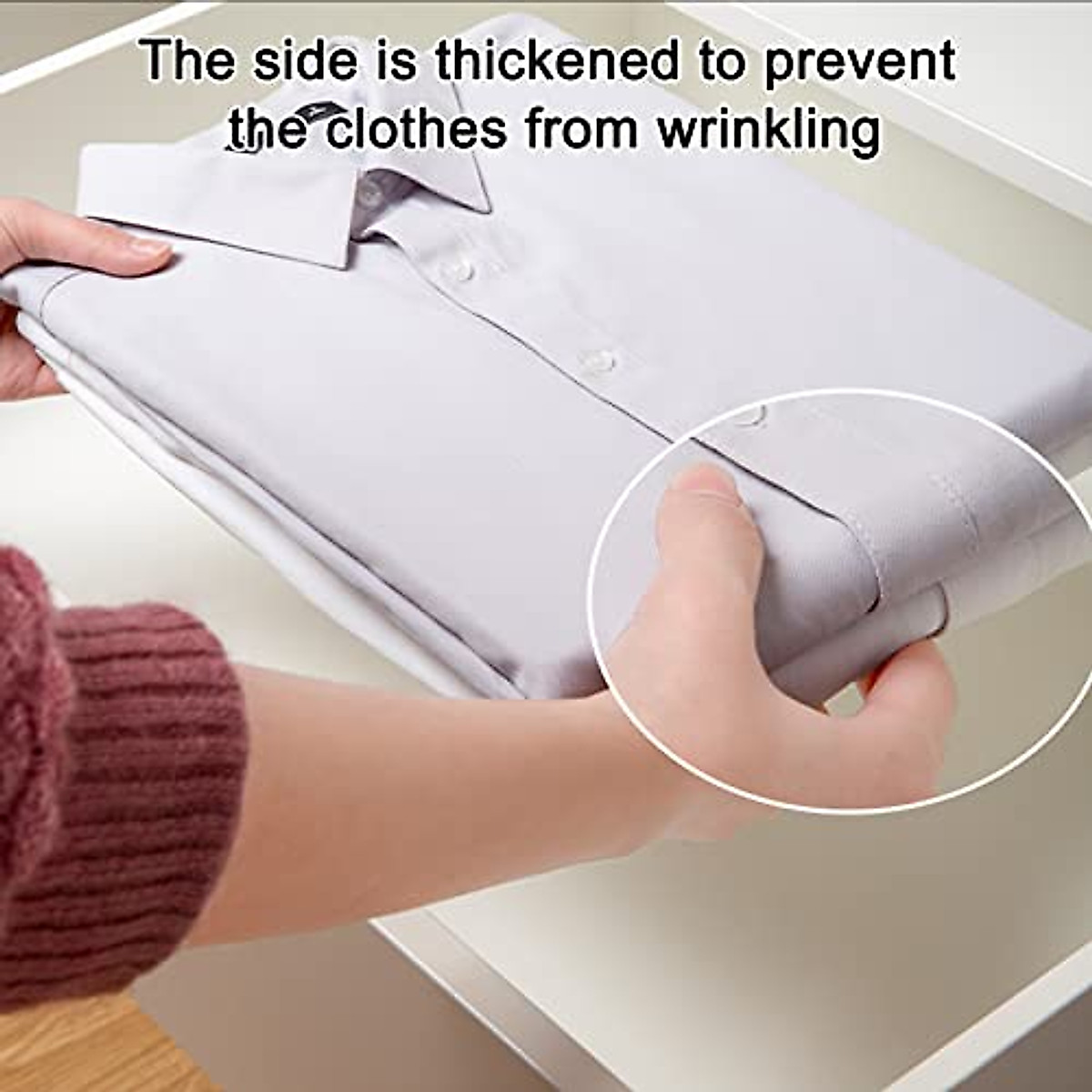 10 Layer Stackable T Shirt Trays Board with Clips Wardrobe Shelf Dividers Closet Organizers Pants Clothes Folder Storage System