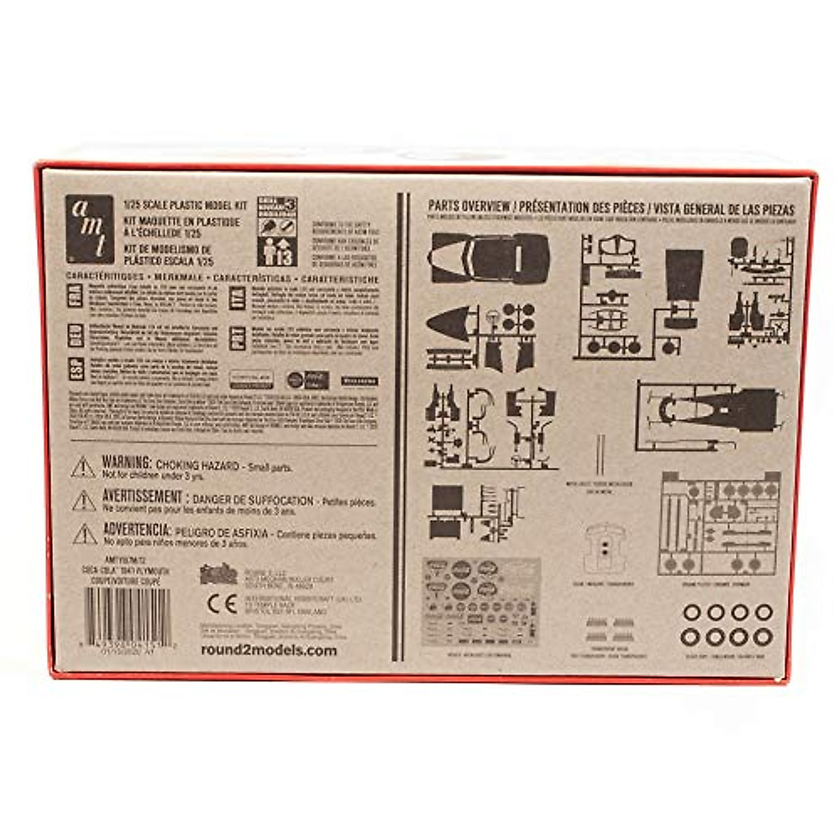 AMT 1941 Plymouth Coupe (Coca-Cola) 2T 1/25 Scale Model Kit (AMT1197M)