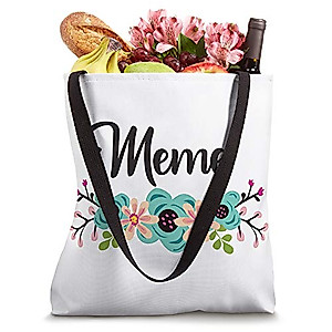 Meme Gifts From Grandkids Floral Personalized Name Gift Tote Bag