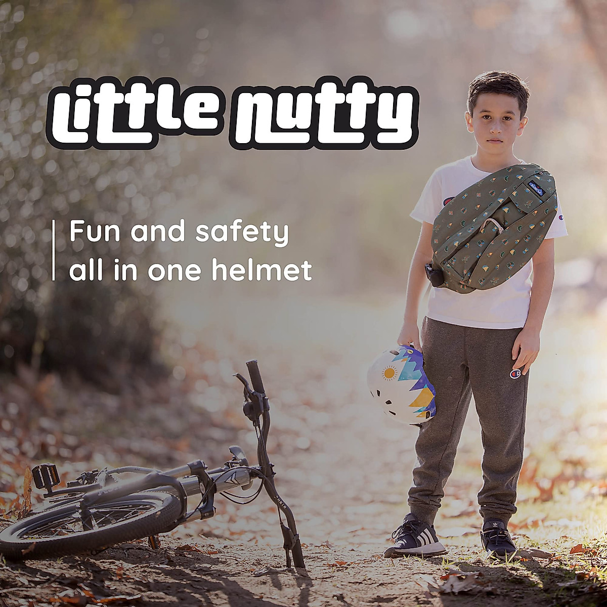 Nutcase, Little Nutty, Kids Bike Helmet with MIPS Protection System and Removable Visor, Love Bug Gloss MIPS, Toddler