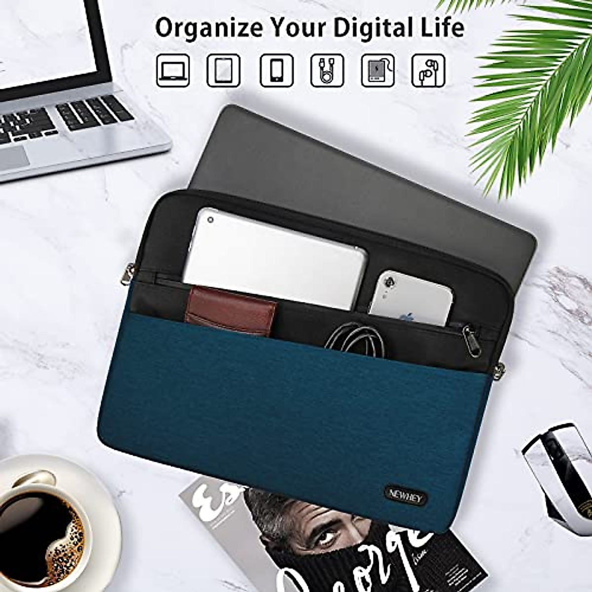 13.3 inch Laptop Sleeve 13 inch Waterproof Laptop Case Bag Compatible with 13.3" MacBook Air/13 MacBook Pro Retina,13-13.3inch MacBook Pro/Acer/HP/Asus/ThinkPad/Notebook Computer