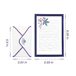 Stationary Paper and Envelopes Set, 90 PCS Stationary Set for Women Girls and Men Boys Cute Stationary Writing Stationery Paper with 30 Envelope - 60 Letter paper (8.27x5.71 inch) With Tape.
