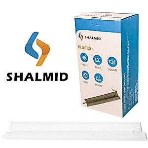 Shalmid Home Under Door Draft Stopper, 24 to 38 Inch Adjustable Draft Stoppers, Blocks Dust Wind Light Noise (Coffee Stripe)