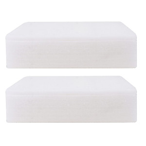 Garneck 2pcs pearl cotton egg tray egg flat cartons foam egg cartons egg protection case refrigerator containers Drop Resistant Egg Holder shockproof epe pearl cotton safety frame white