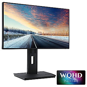 Acer BE270U Abmipruzx 27" WQHD 2560 x 1440 IPS Monitor with AMD FreeSync | 75Hz Refresh Rate | 5ms (G to G) | 100% sRGB | 4-Sided ZeroFrame | USB 3.1 Type-C, Display Port, HDMI, USB & Audio-Out Ports